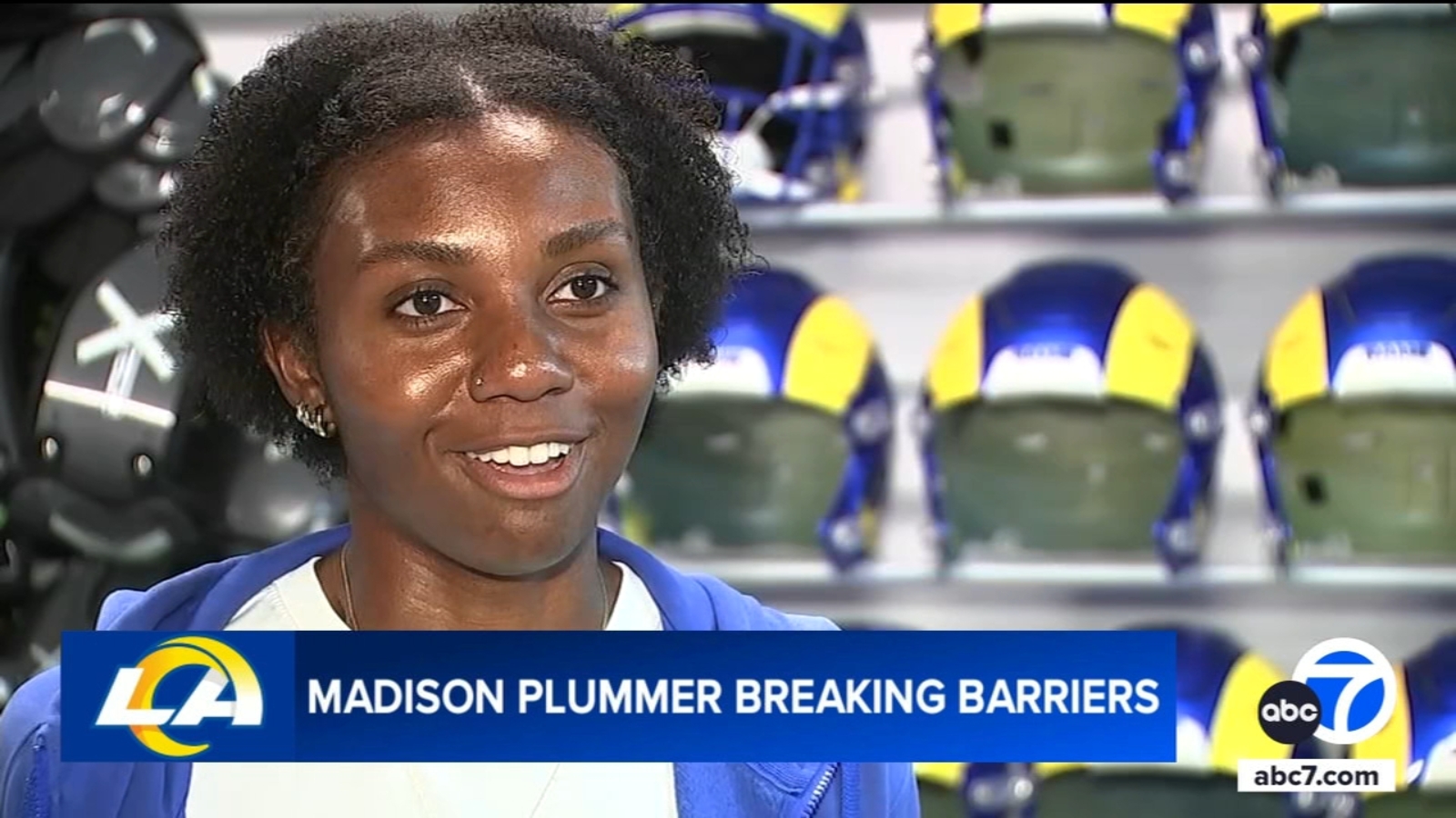 Rams' Madison Plummer breaks barriers as first Black female equipment ...