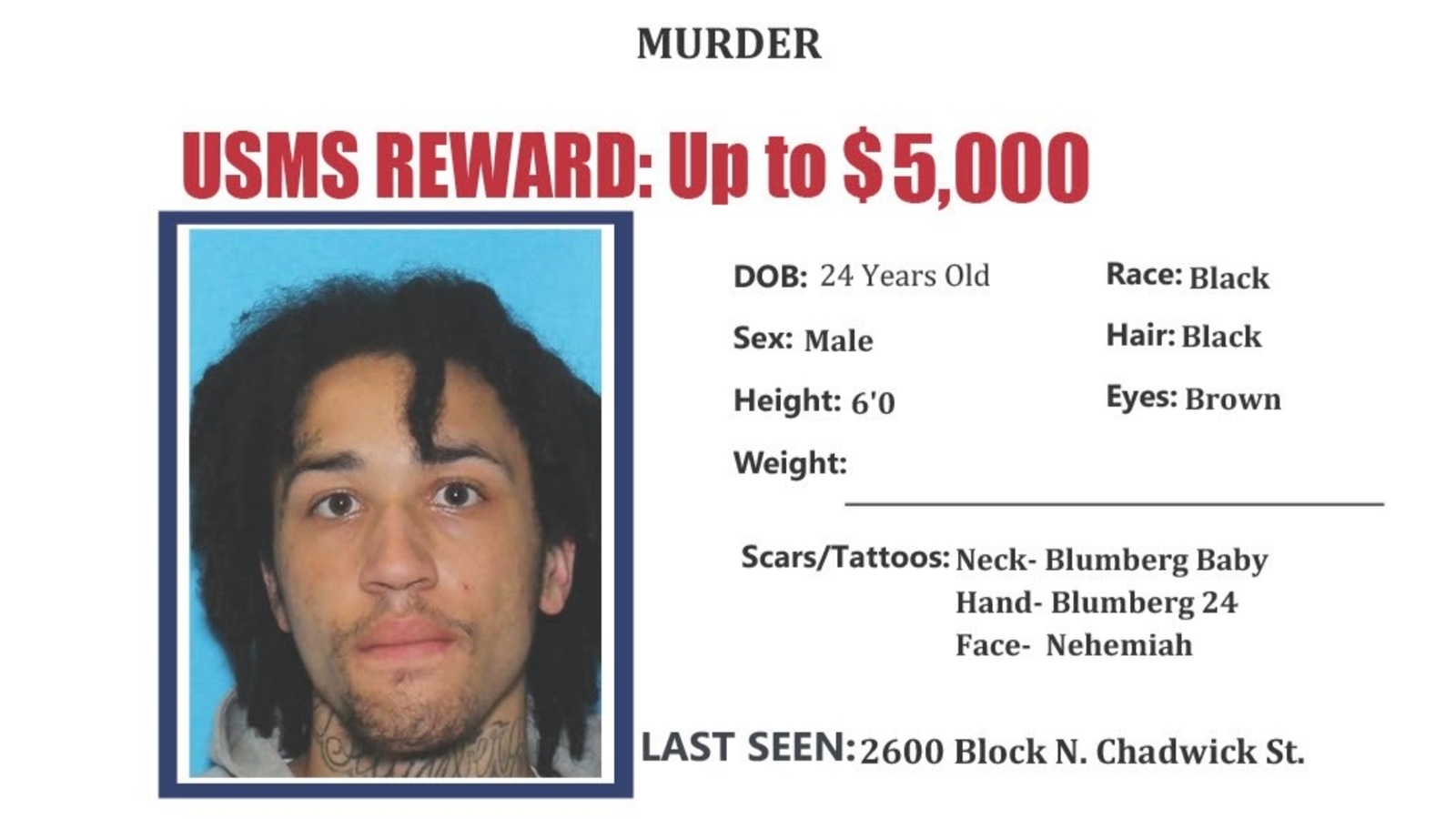 U.S. Marshals offer reward for 'extremely dangerous' suspect wanted for ...