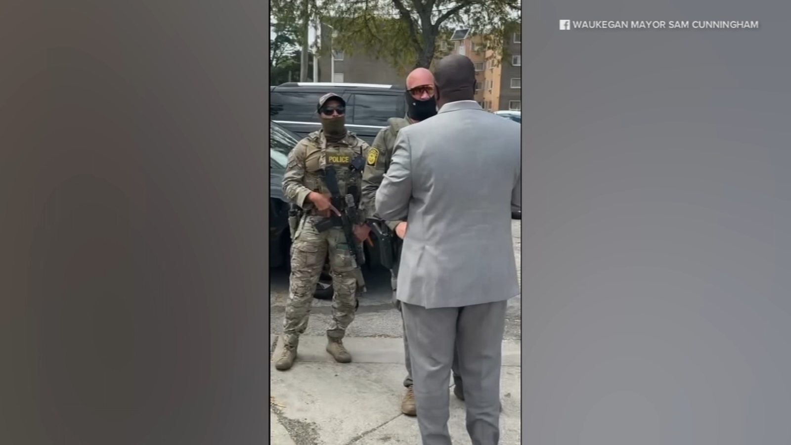 Waukegan Mayor Sam Cunningham steps in as federal agents detain woman ...