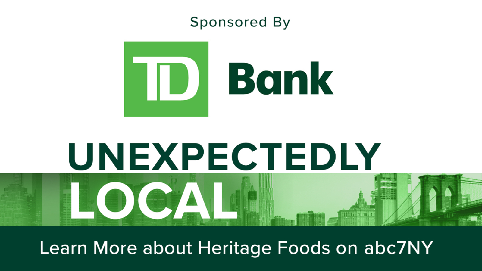 TD Bank Unexpectedly Local - Heritage Foods - ABC7 New York