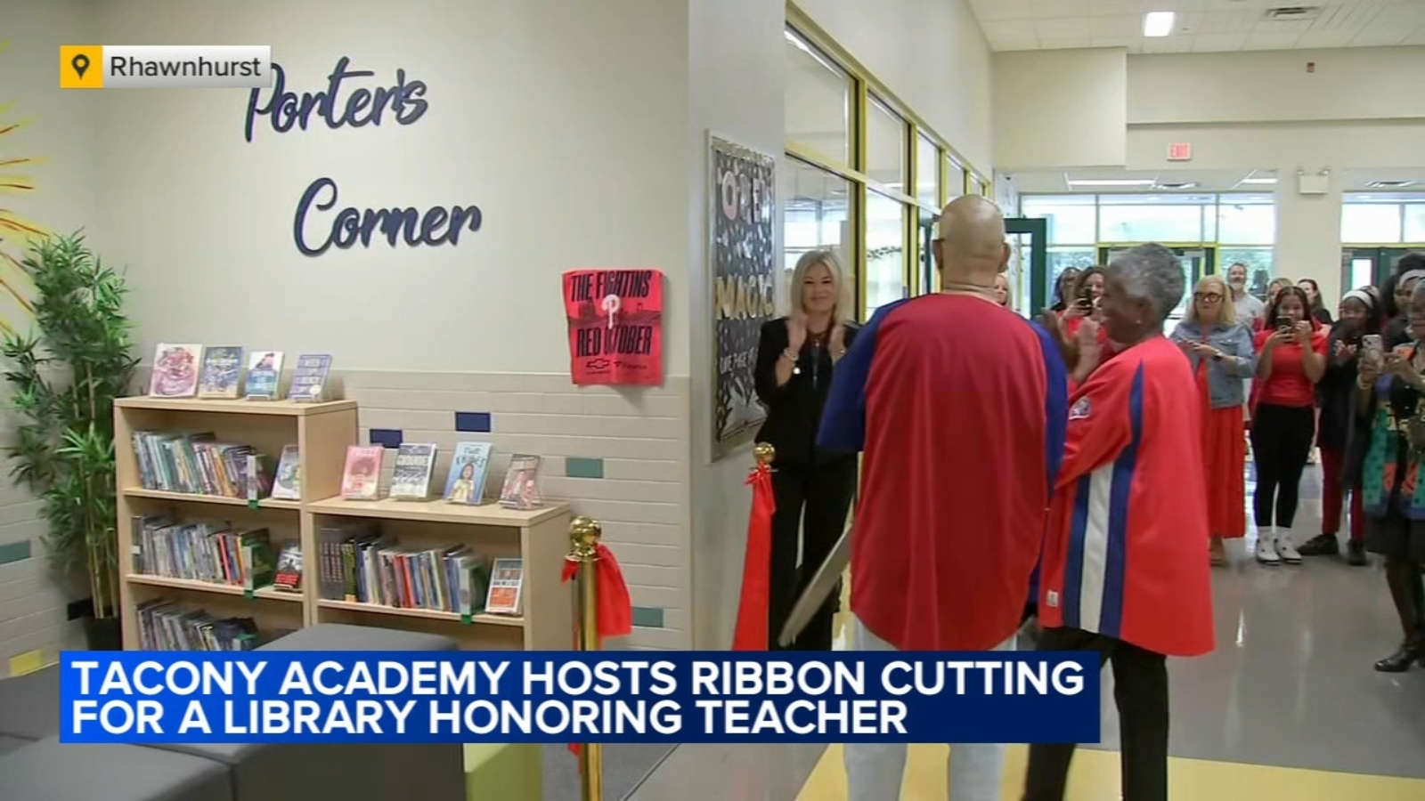 Tacony Academy hosts ribbon cutting for mini library 'Porter's Corner ...