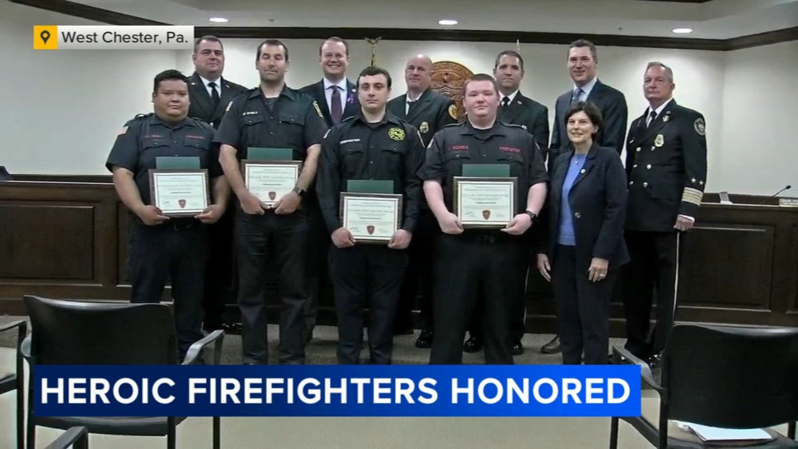 Chester County firefighters honored in West Chester, Pennsylvania for ...