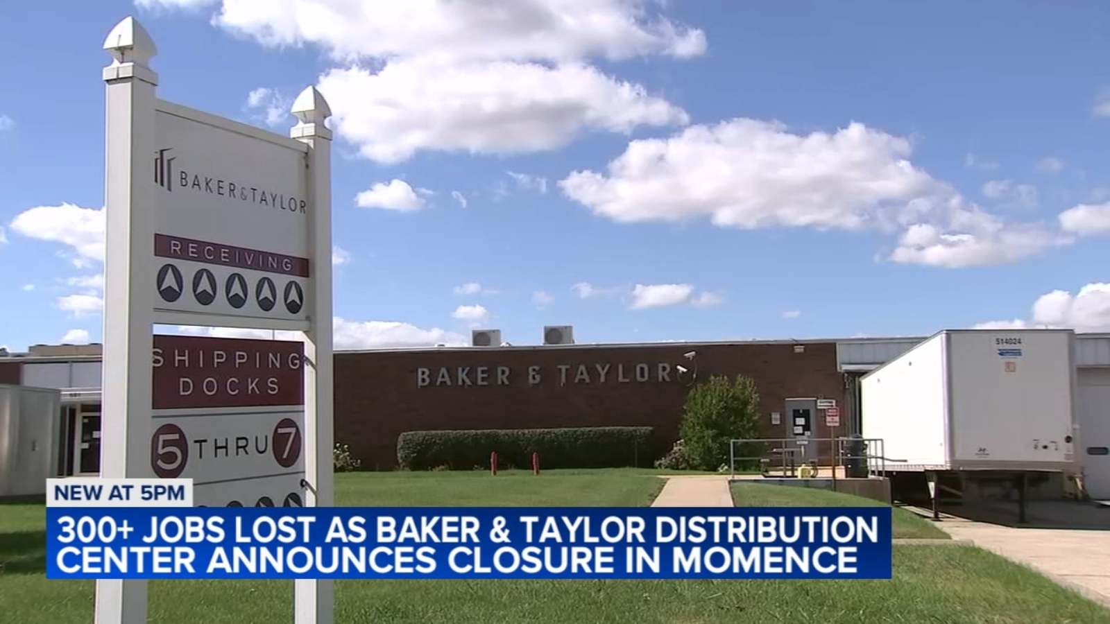 Baker and Taylor closes in Momence in Kankakee County, Illinois without warning, leaving ...