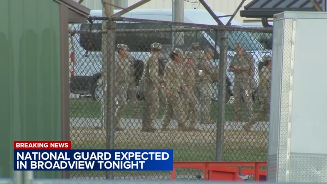 Texas National Guard troops expected to be deployed to Broadview ICE ...