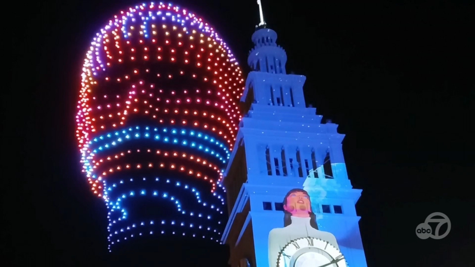 San Francisco hosts country's 1st-ever large-scale drone, projection ...