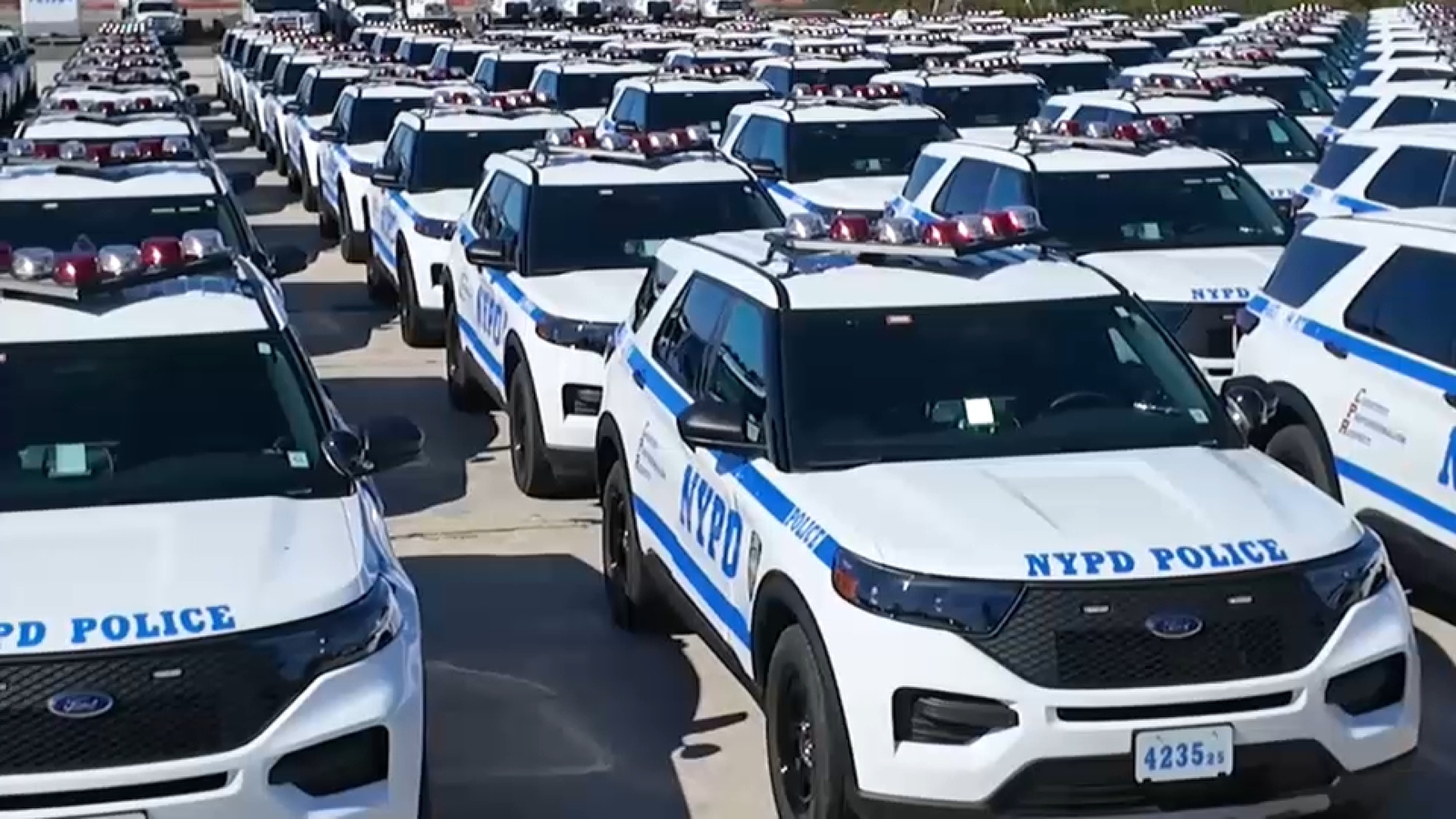 NYPD unveils new fleet of hybrid vehicles at Floyd Bennet Field in ...