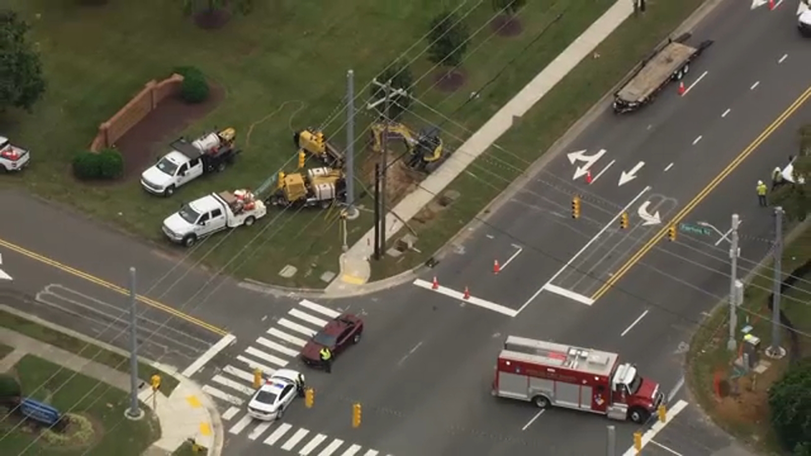 Traffic Alert | Gas line damaged in Durham leads to leak and closure of ...