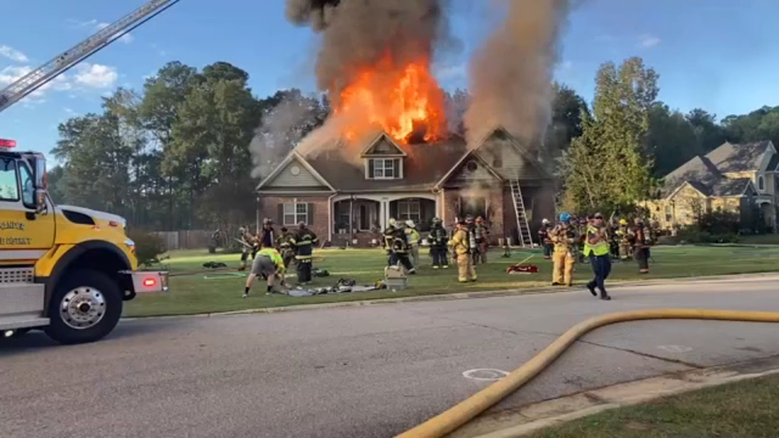Major house fire leaves 2 displaced in Cumberland County - ABC11 ...