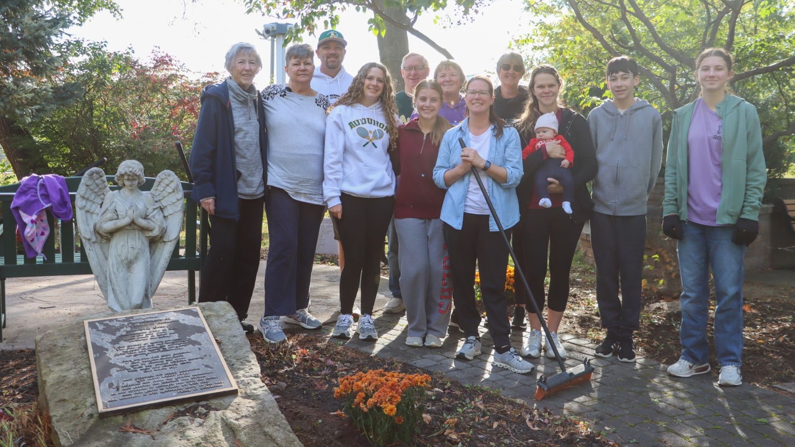 Volunteers beautify 'Memorial Grove,' a space that honors those who ...