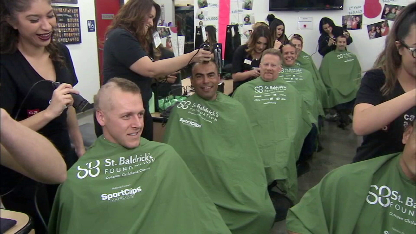 Garden Grove firefighters shave heads for childhood cancer research ...
