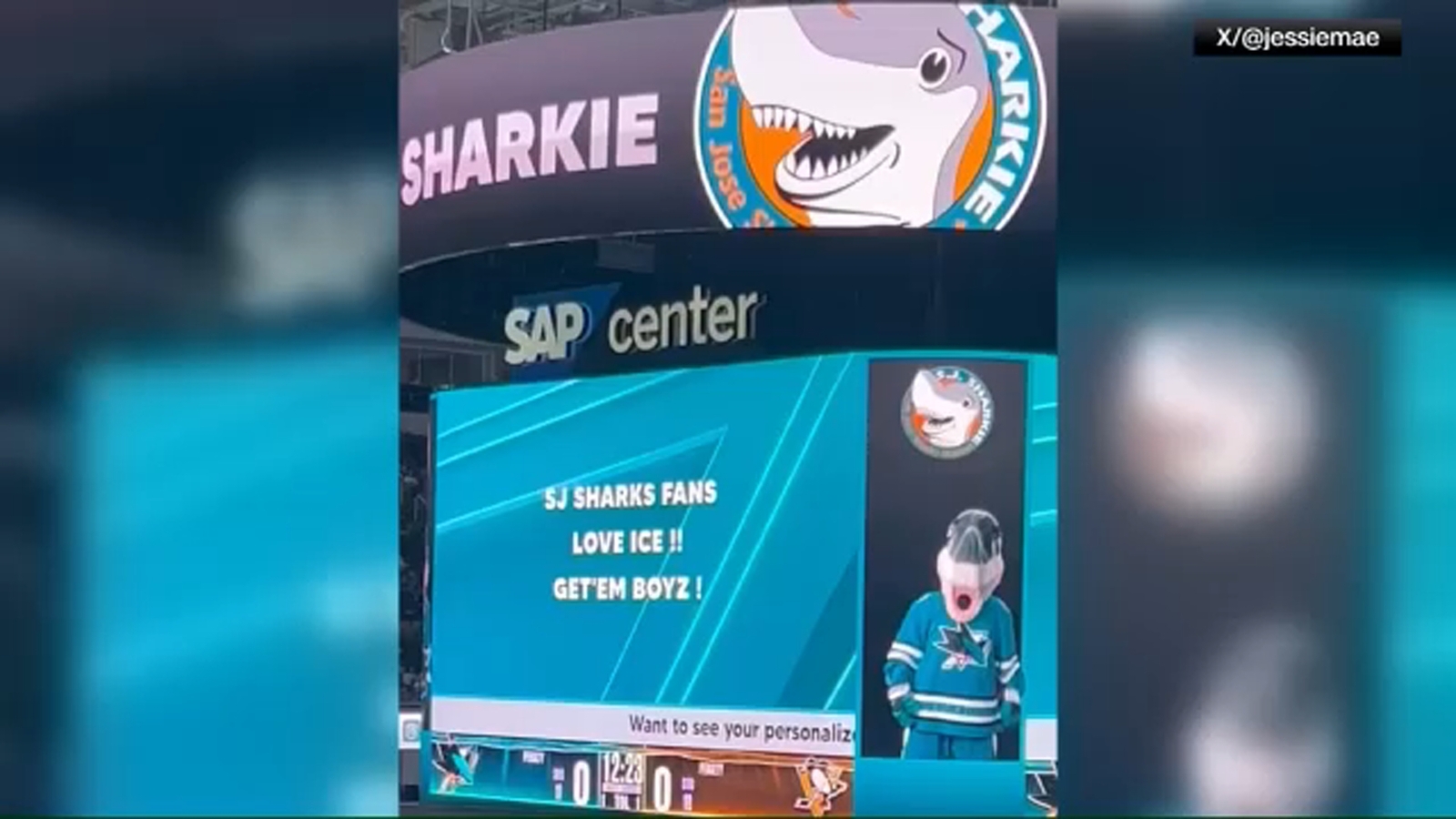 San Jose Sharks apologize for fan's video board message about ICE on ...