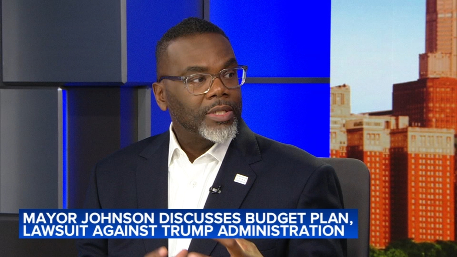 Chicago Mayor Brandon Johnson discuses budget plan, lawsuit against ...