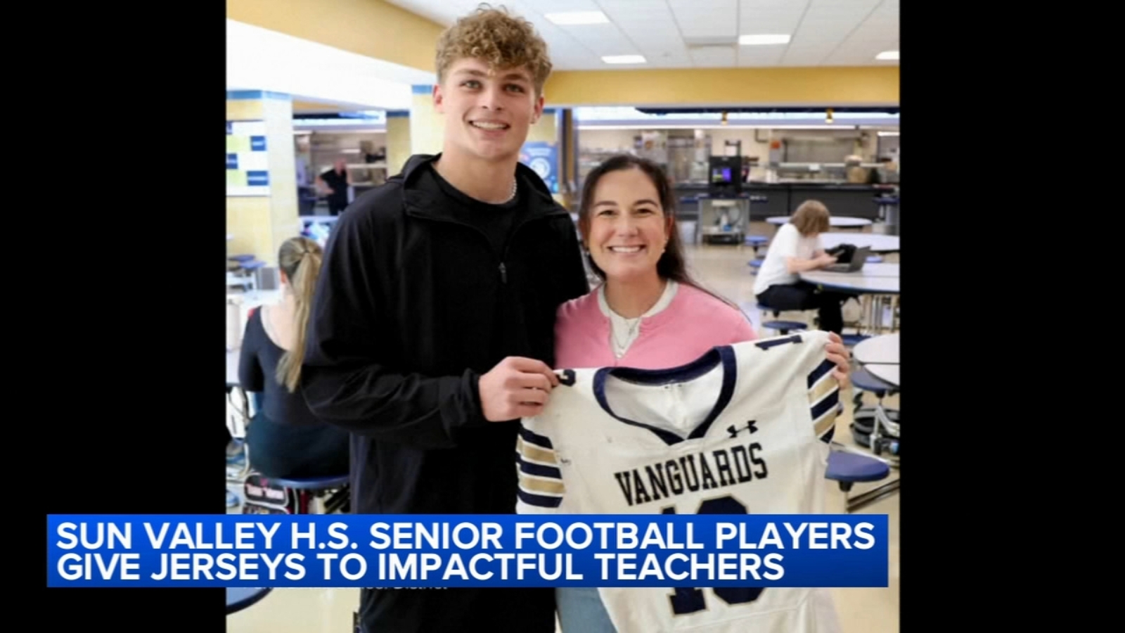 Senior football players at Sun Valley High School in Aston ...