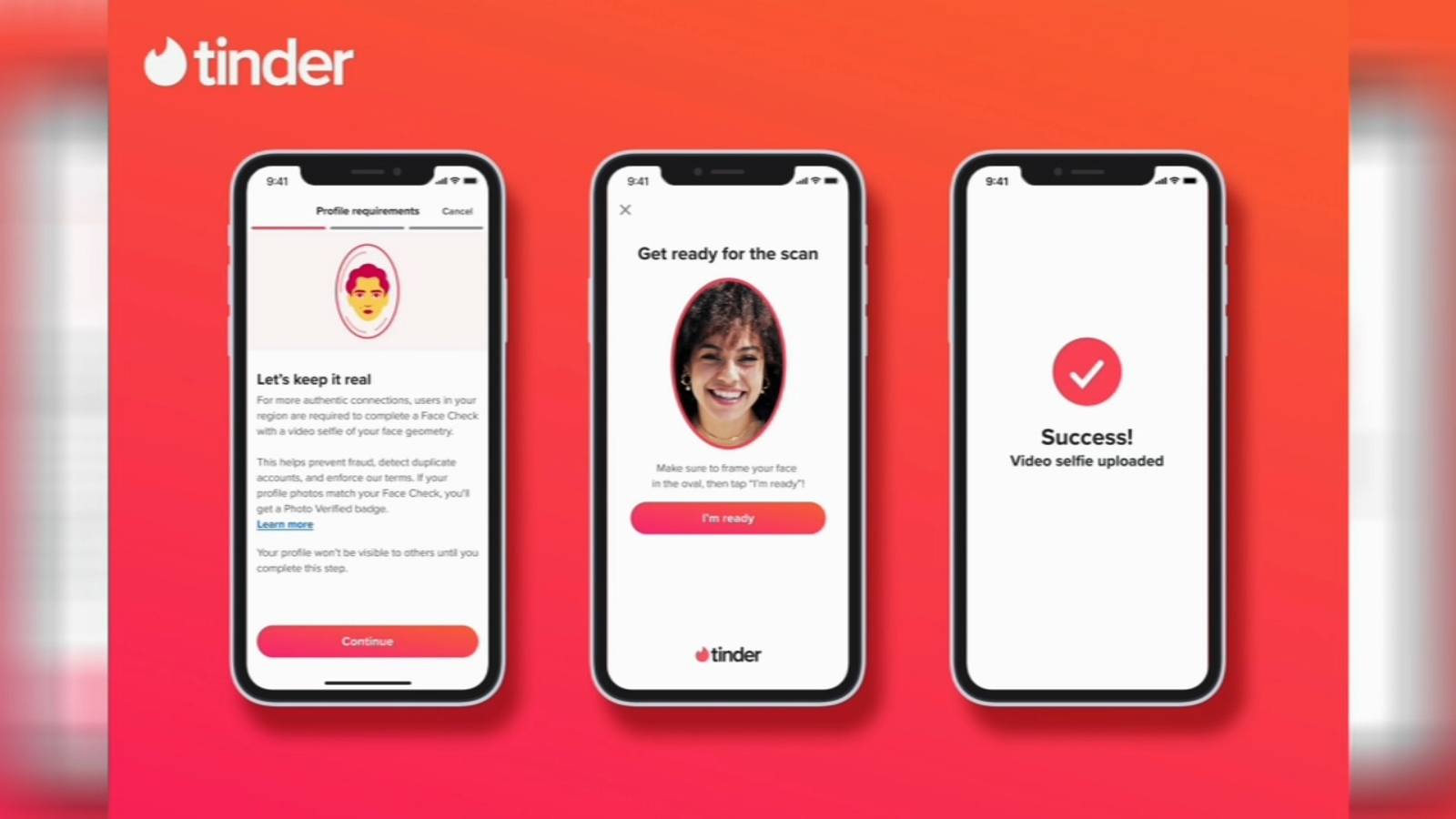 Dating app Tinder to launch facial verification feature - 6abc Philadelphia