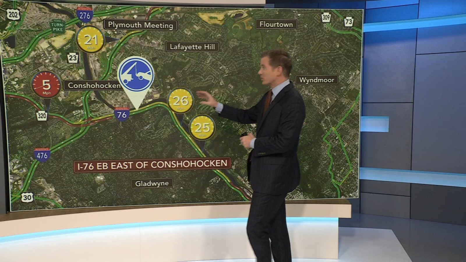 Schuylkill Expressway Eastbound Reopened After Being Shut Down Due To