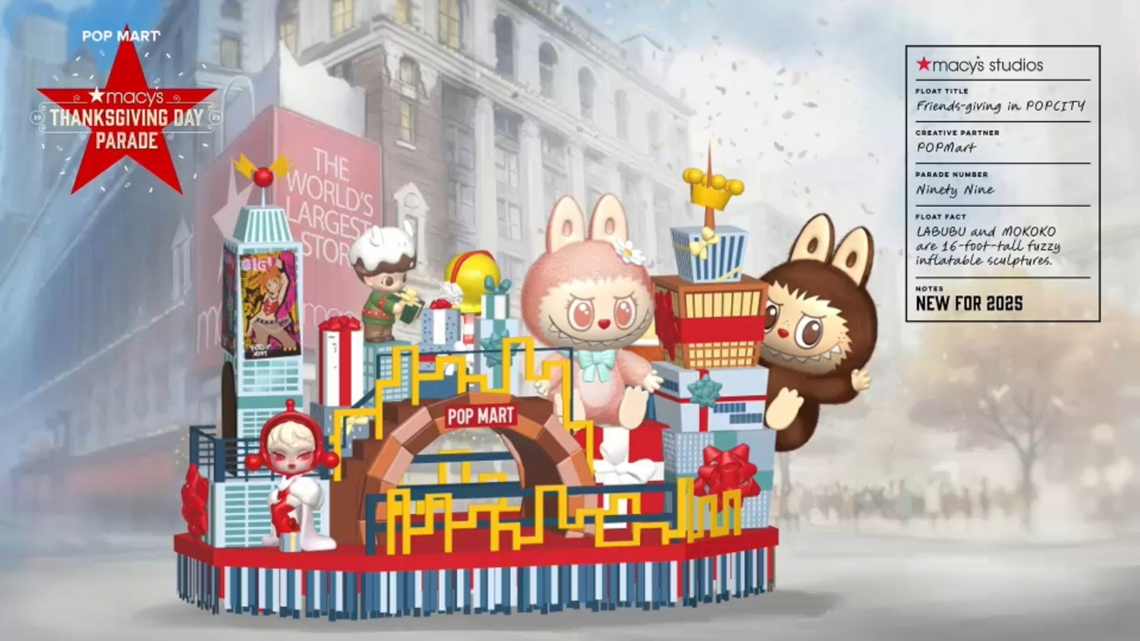 Labubu, other Pop Mart characters to make debut at Macy's Thanksgiving ...