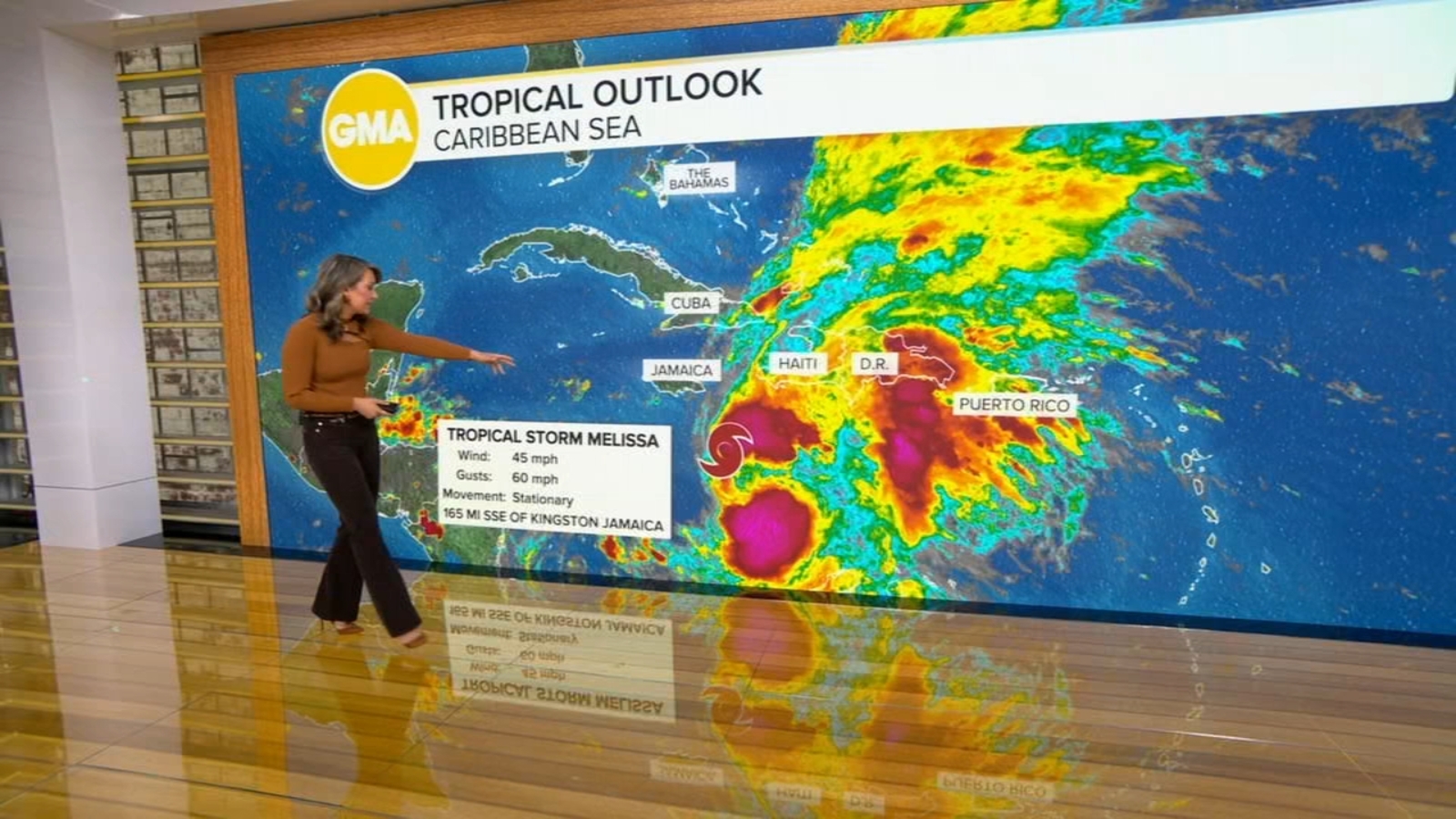 Tropical Storm Melissa stationary in the Caribbean as forecasters warn ...
