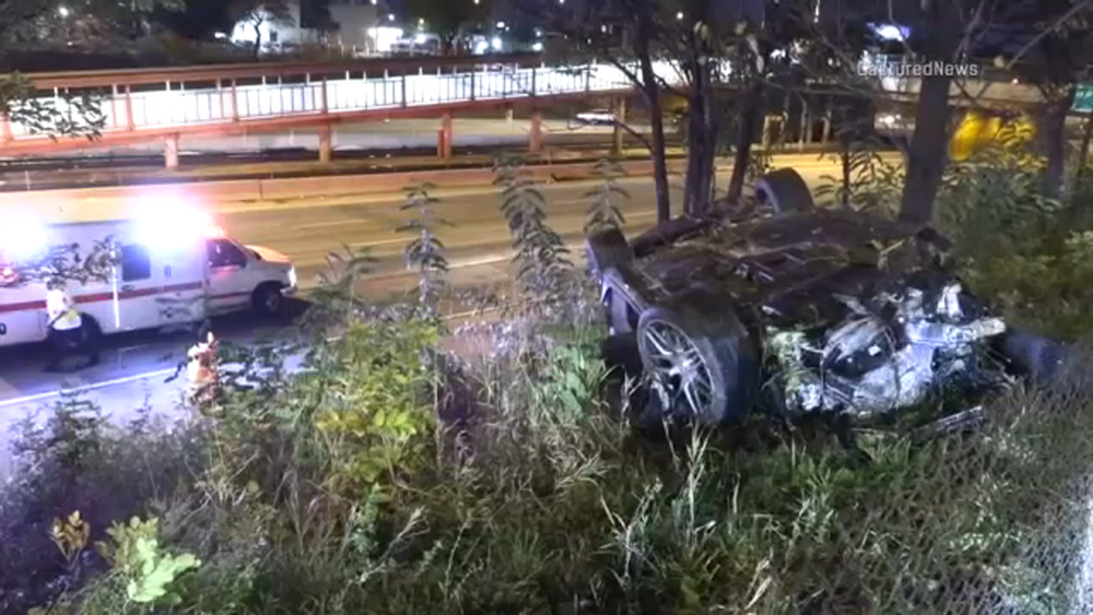 Oak Brook crash: Police officers rescue driver from fiery rollover ...
