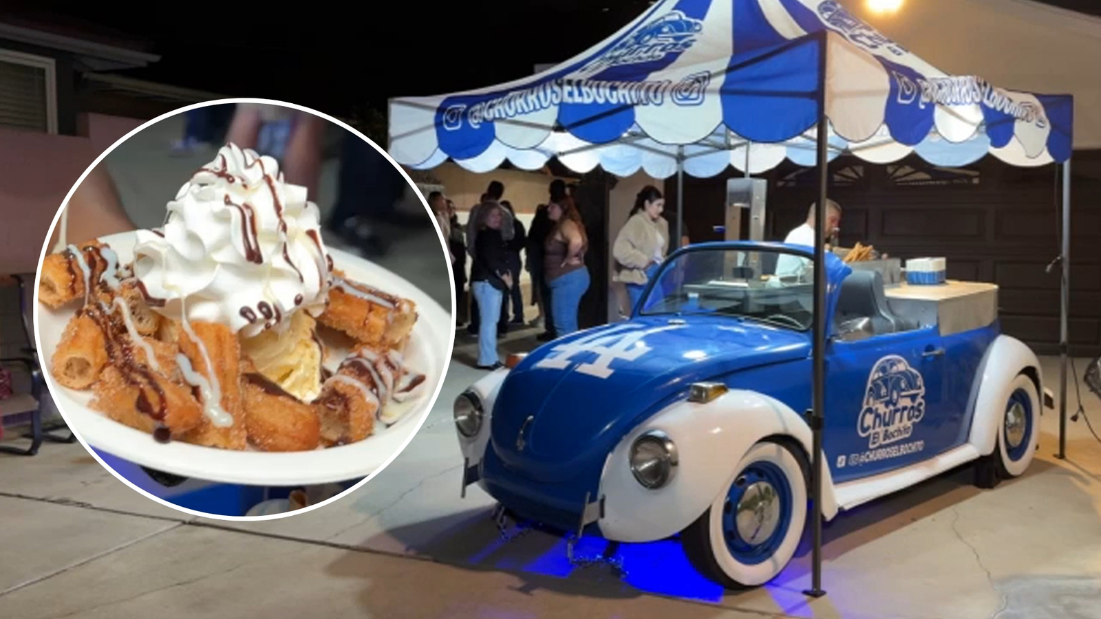 Dodger-themed 'churro mobile,' Churros El Bochito, brings sweet treats ...