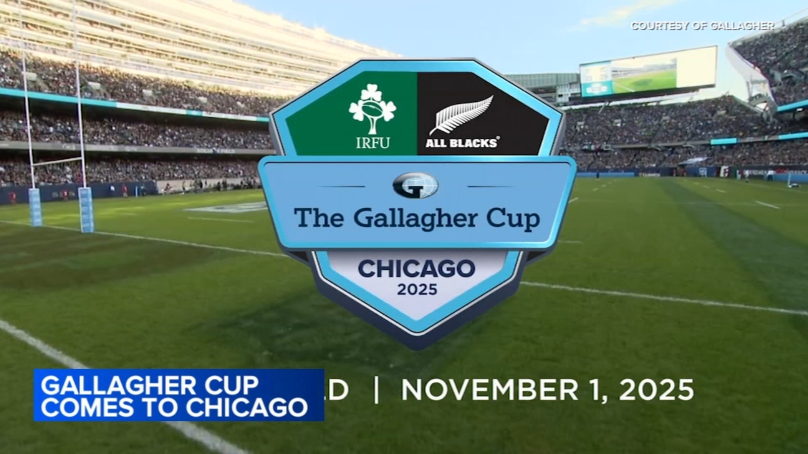 Ireland to play New Zealand in rugby's Gallagher Cup at Soldier Field ...