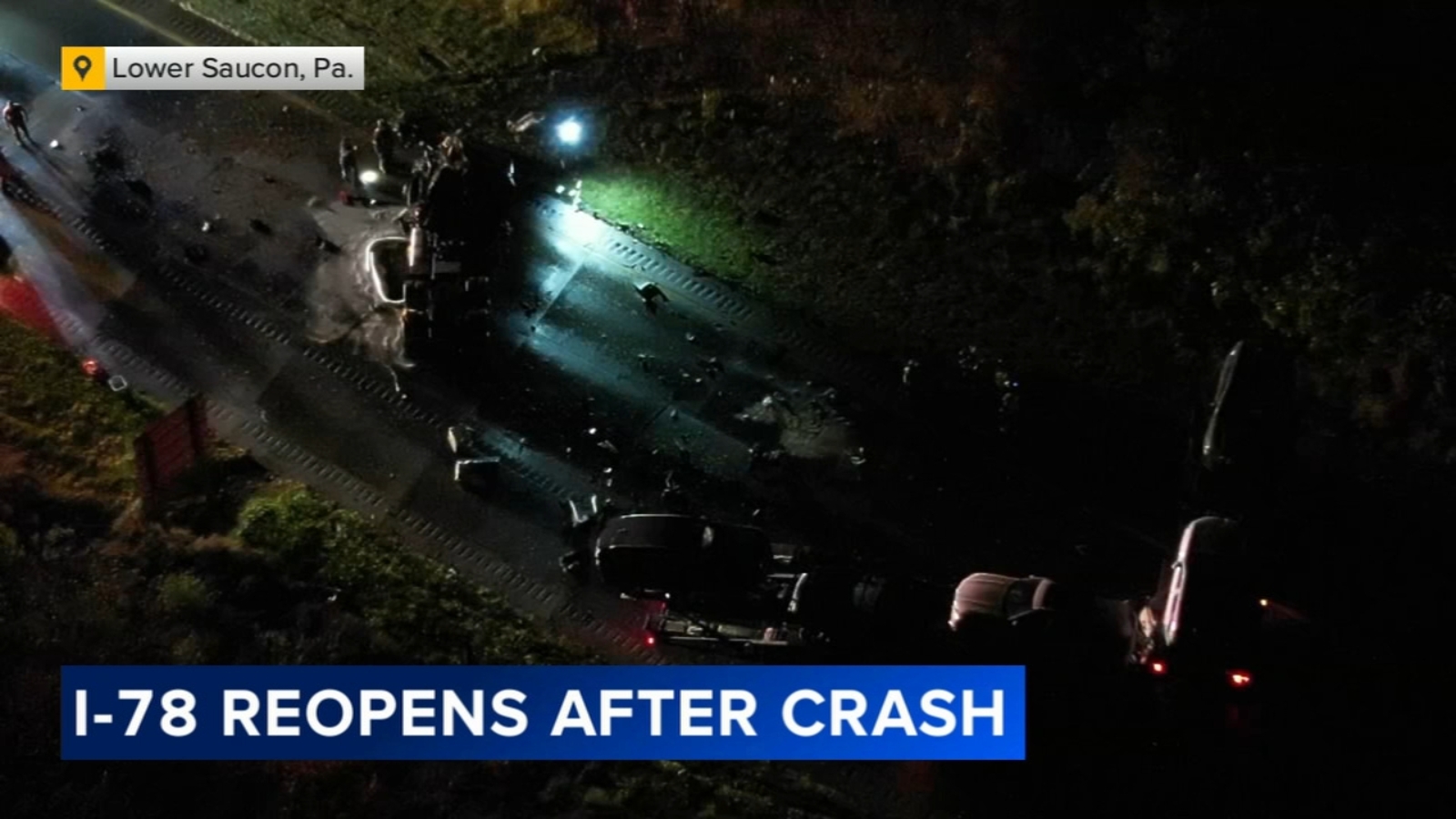 I-78 EB reopens after crash involving 2 tractor-trailers closes highway ...