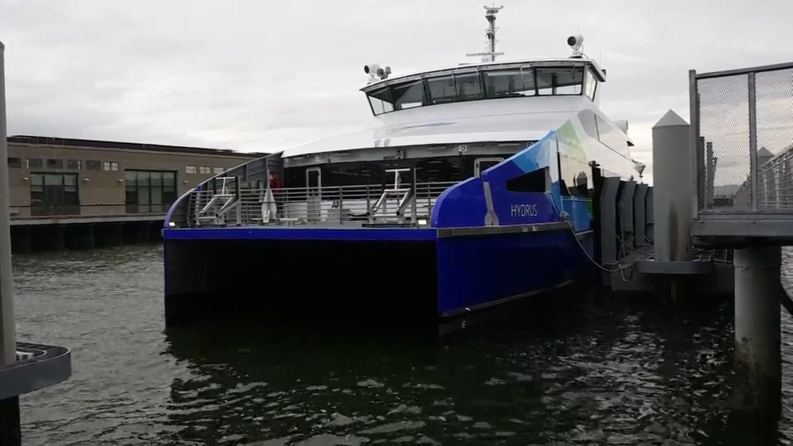 Hydrus ferry unveiled at Pier 9 in San Francisco - ABC7 San Francisco
