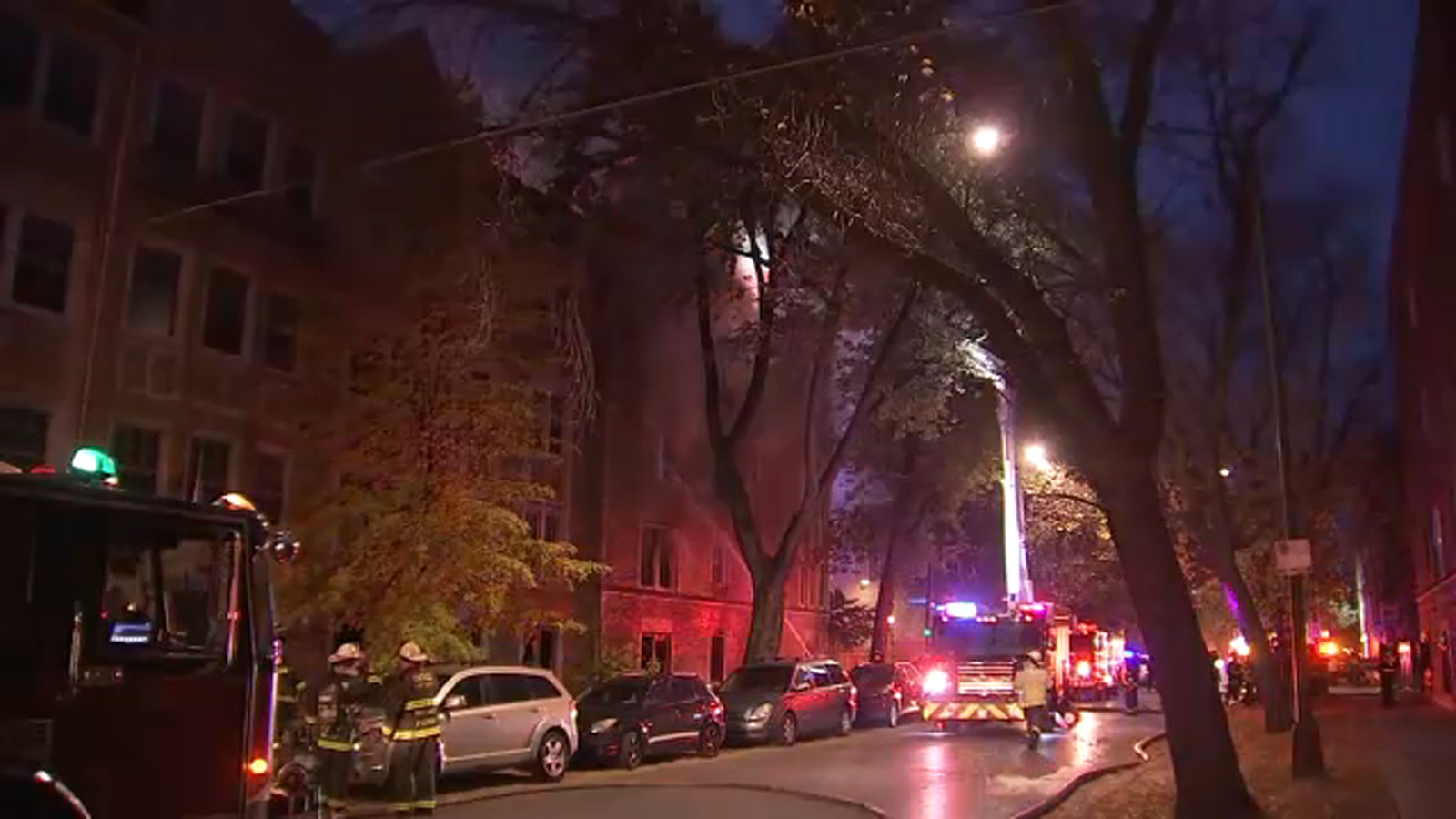 Chicago firefighters battle building fire in South Shore at 7558 S ...