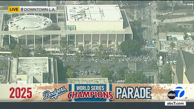 World Series champions back at Dodger Stadium - ABC7 Los Angeles