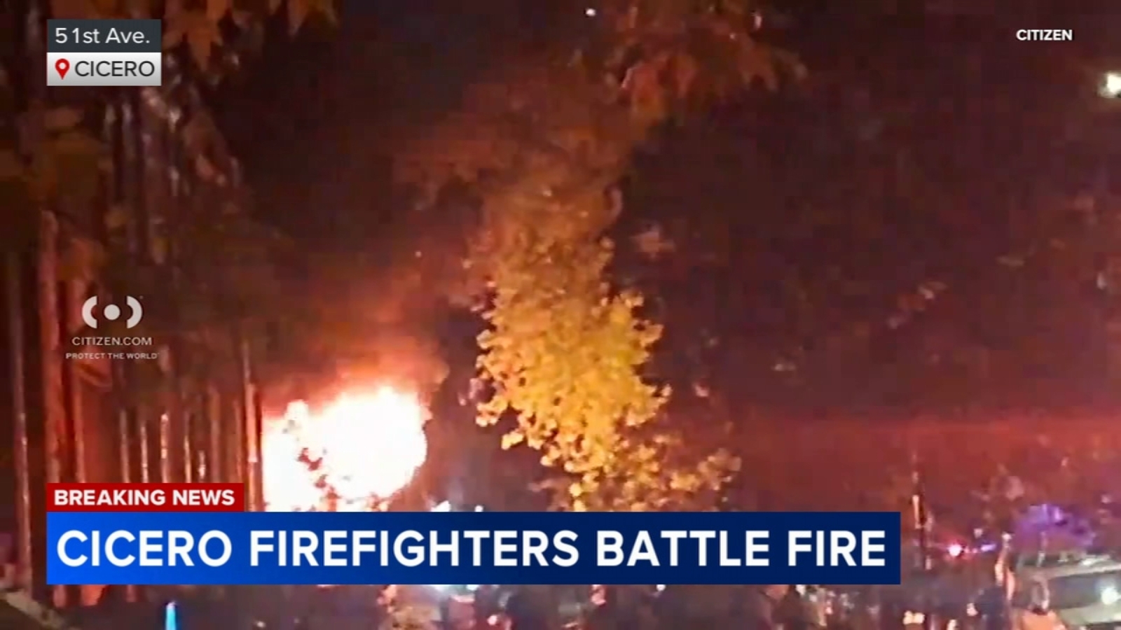 Cicero fire today: Firefighters battling flames on 51st Avenue - ABC7 ...