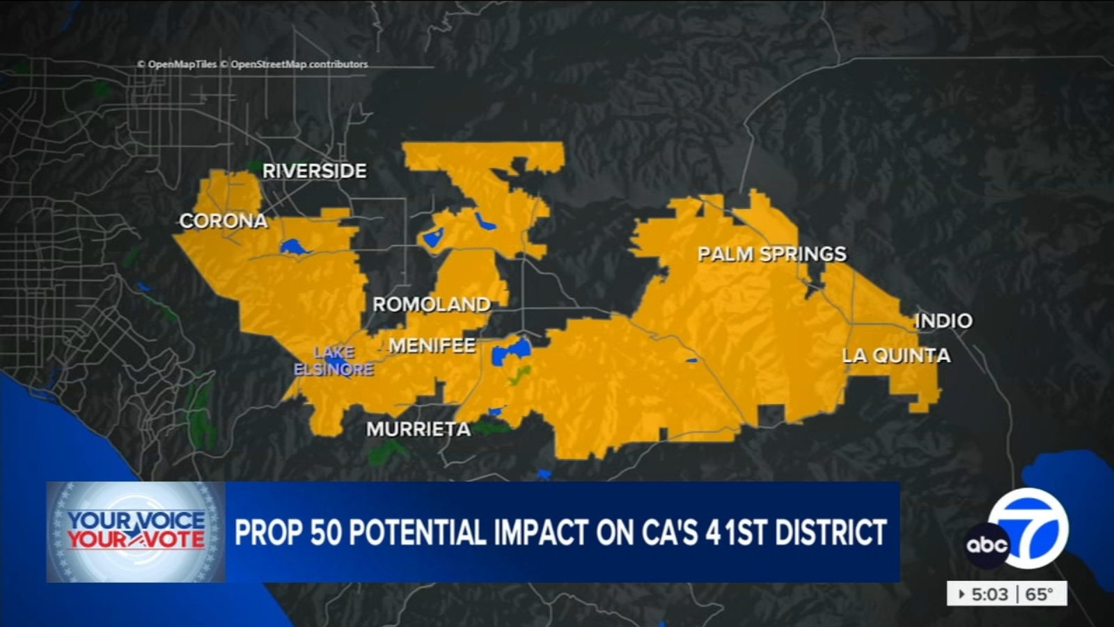 Prop 50 would move congressional district 41 from Riverside County to L ...