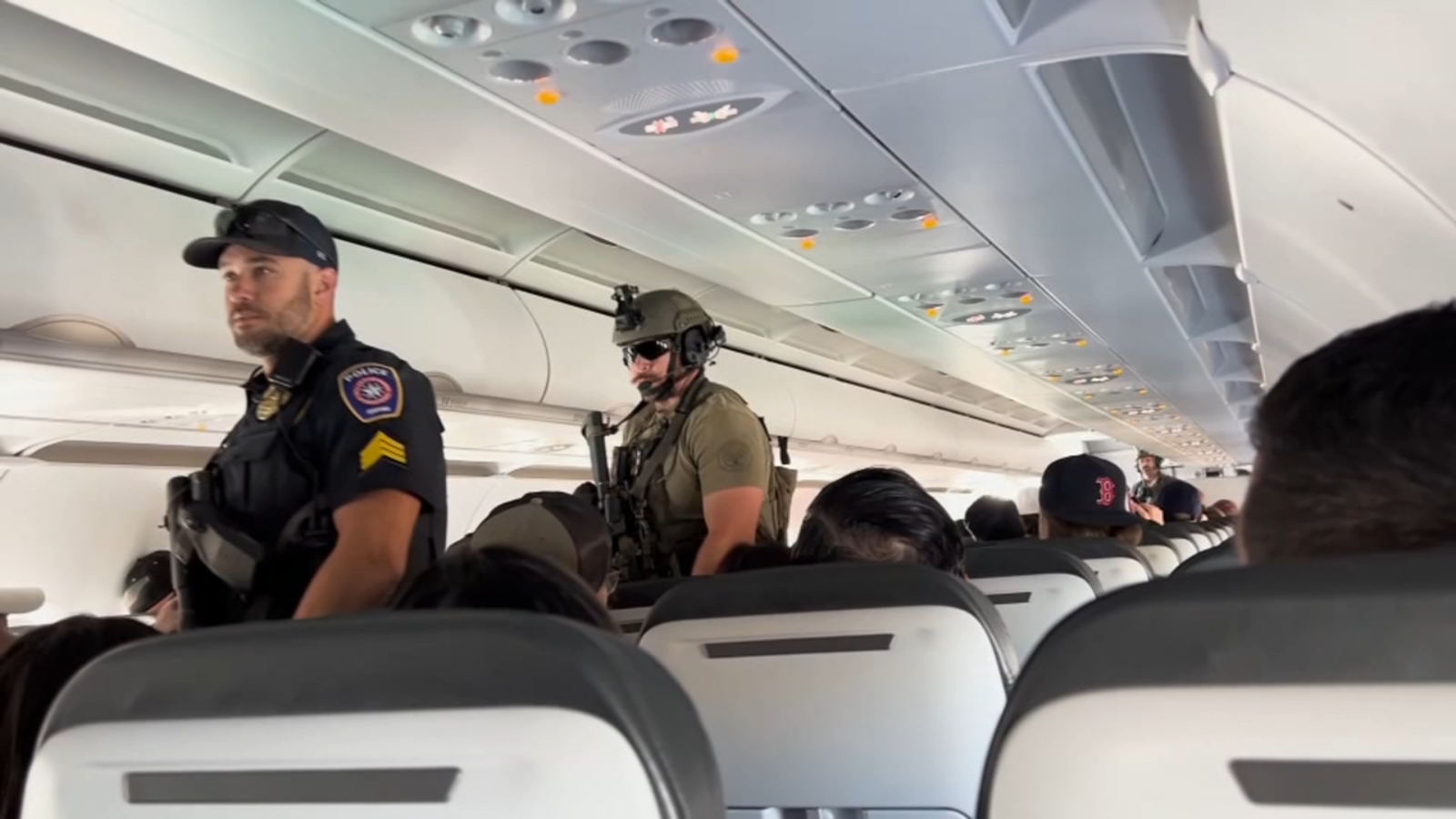 Bomb threat found in Frontier flight lavatory forces emergency response ...
