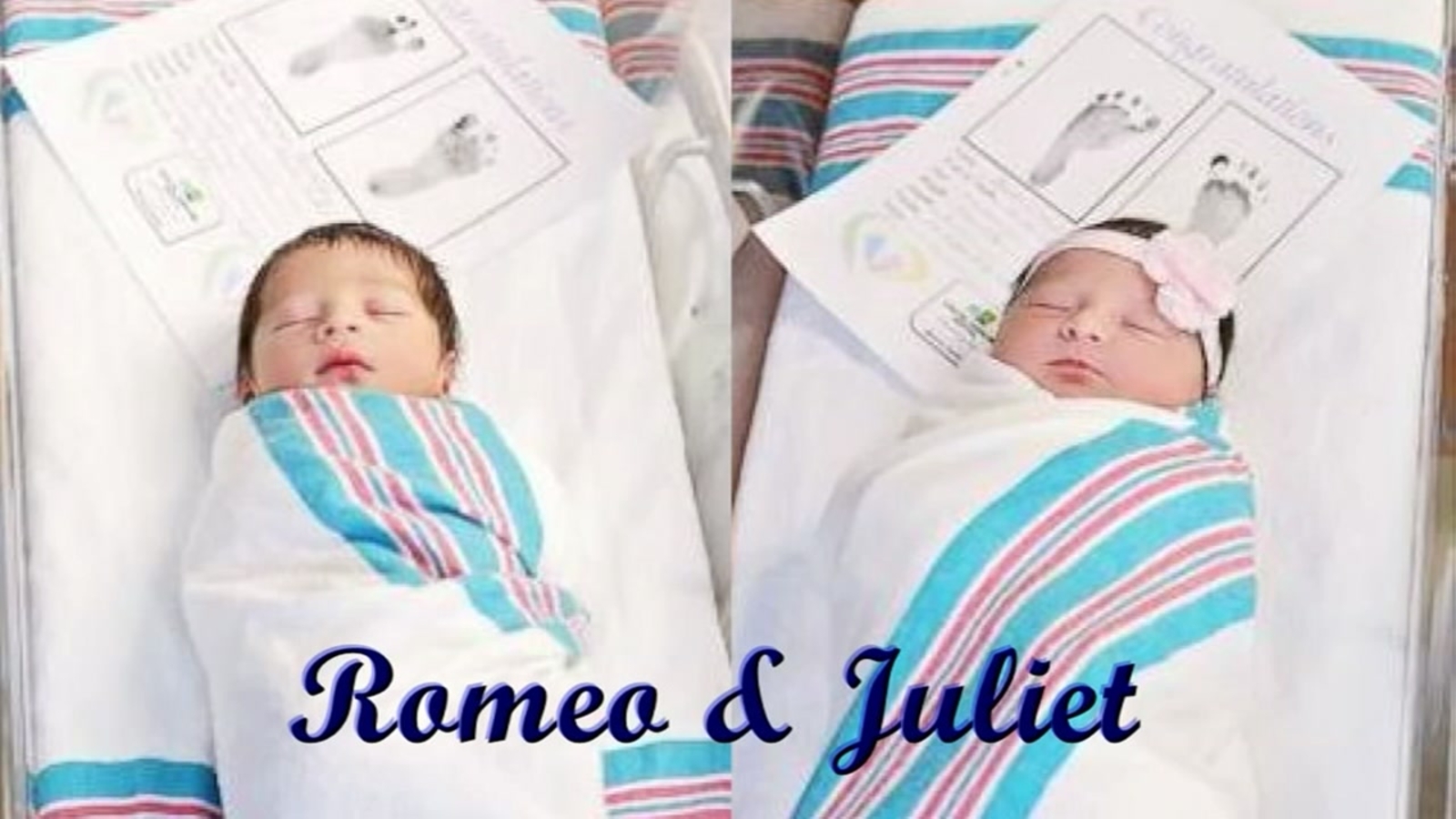 Babies born hours apart coincidentally named Romeo and Juliet - 6abc ...