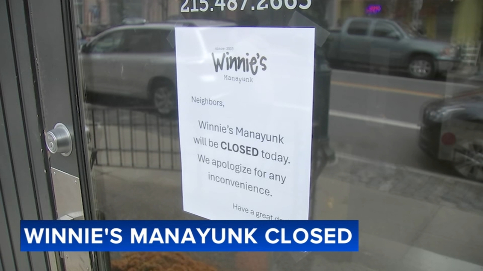 Winnie's in Philadelphia's Manayunk section abruptly closes - 6abc ...