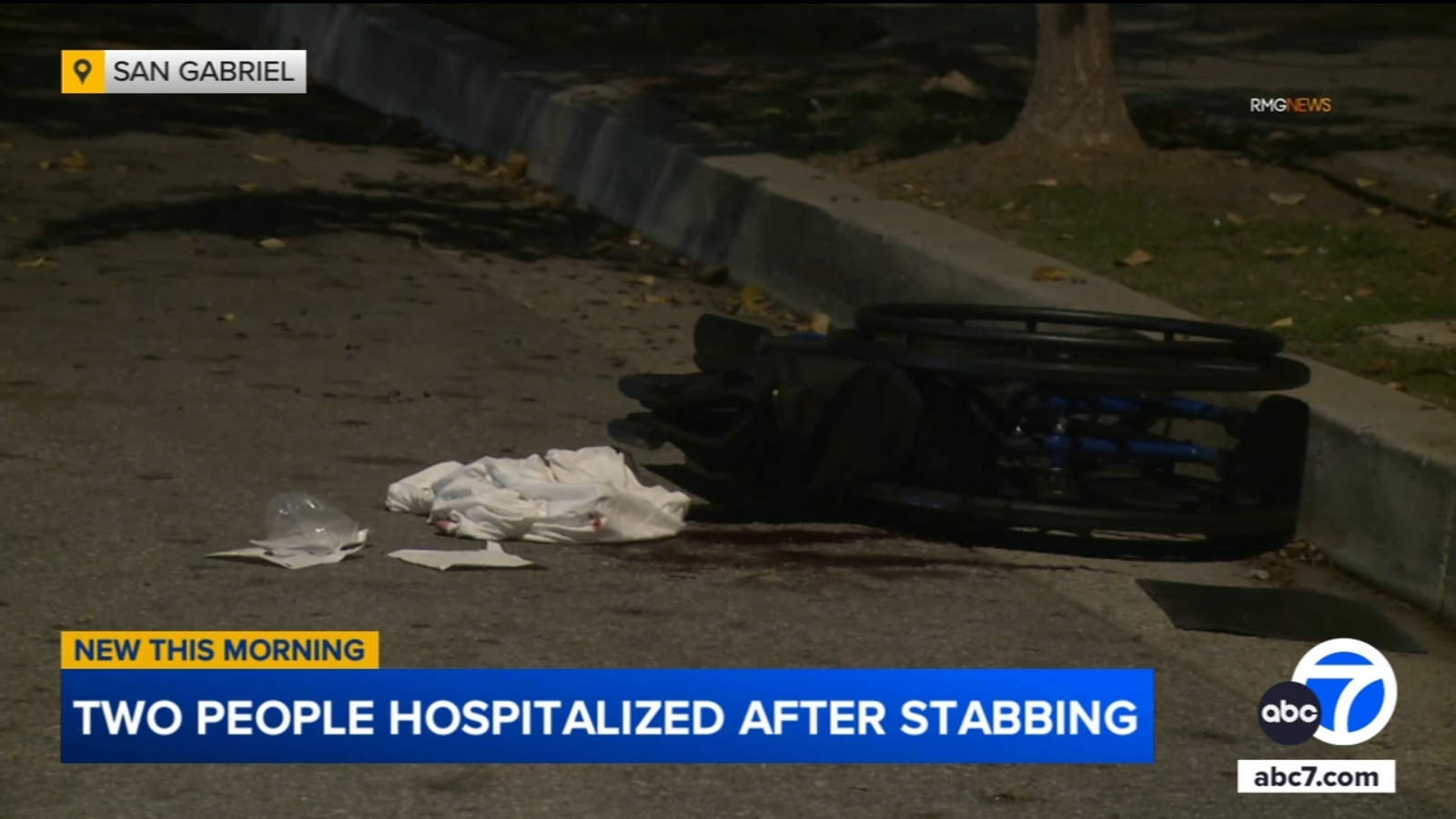 San Gabriel stabbing leaves 2 hospitalized in unknown condition - ABC7 ...