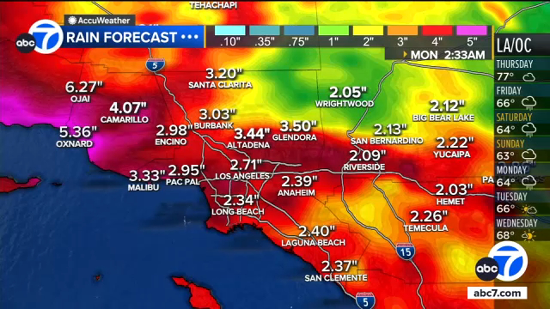 Map shows SoCal burn zones under evacuation warnings as storm looms ...