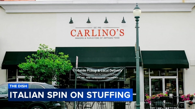 The Dish: Italian sausage focaccia stuffing recipe from Carlino's ...