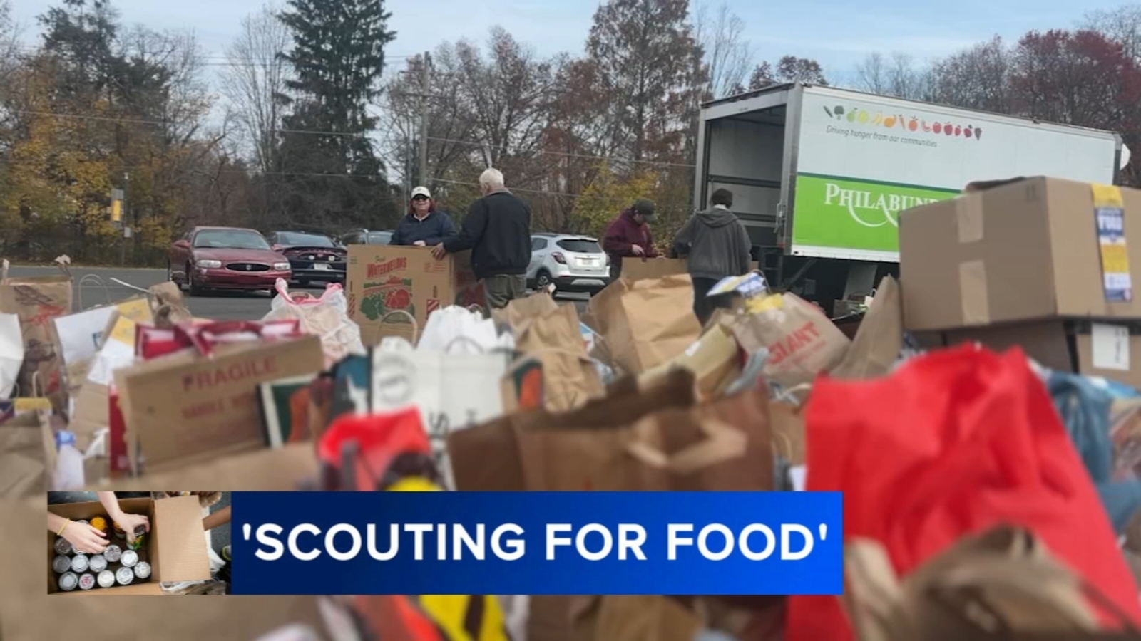 Philadelphia Scouts collect thousand of pounds of food - 6abc Philadelphia