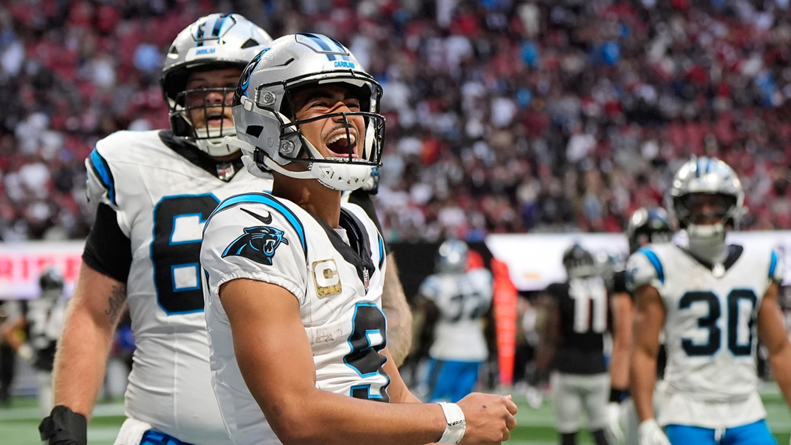 Panthers at Falcons | Bryce Young's record day helps Panthers rally ...