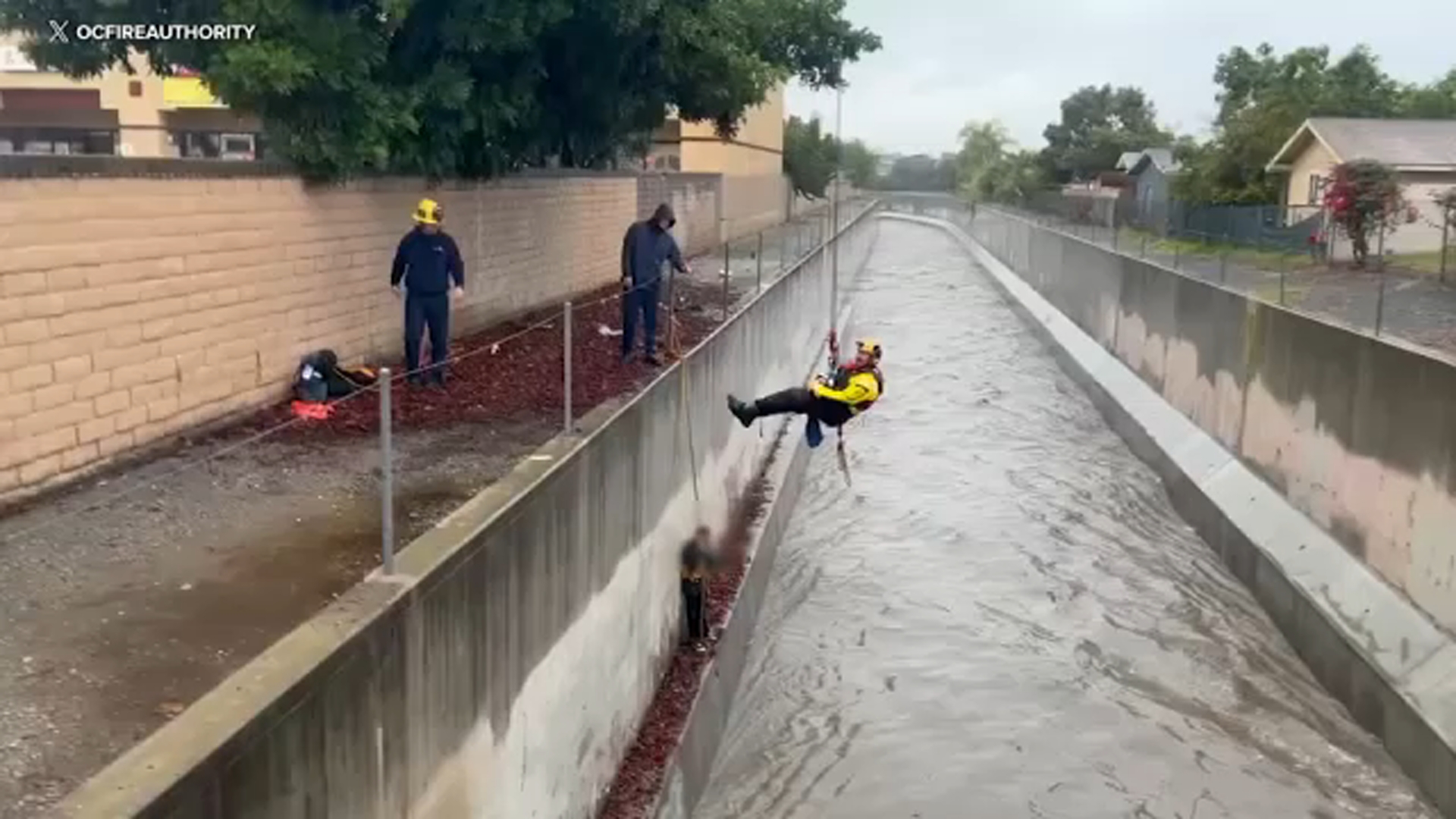 Man rescued after being swept away in Buena Park flood channel - ABC7 ...