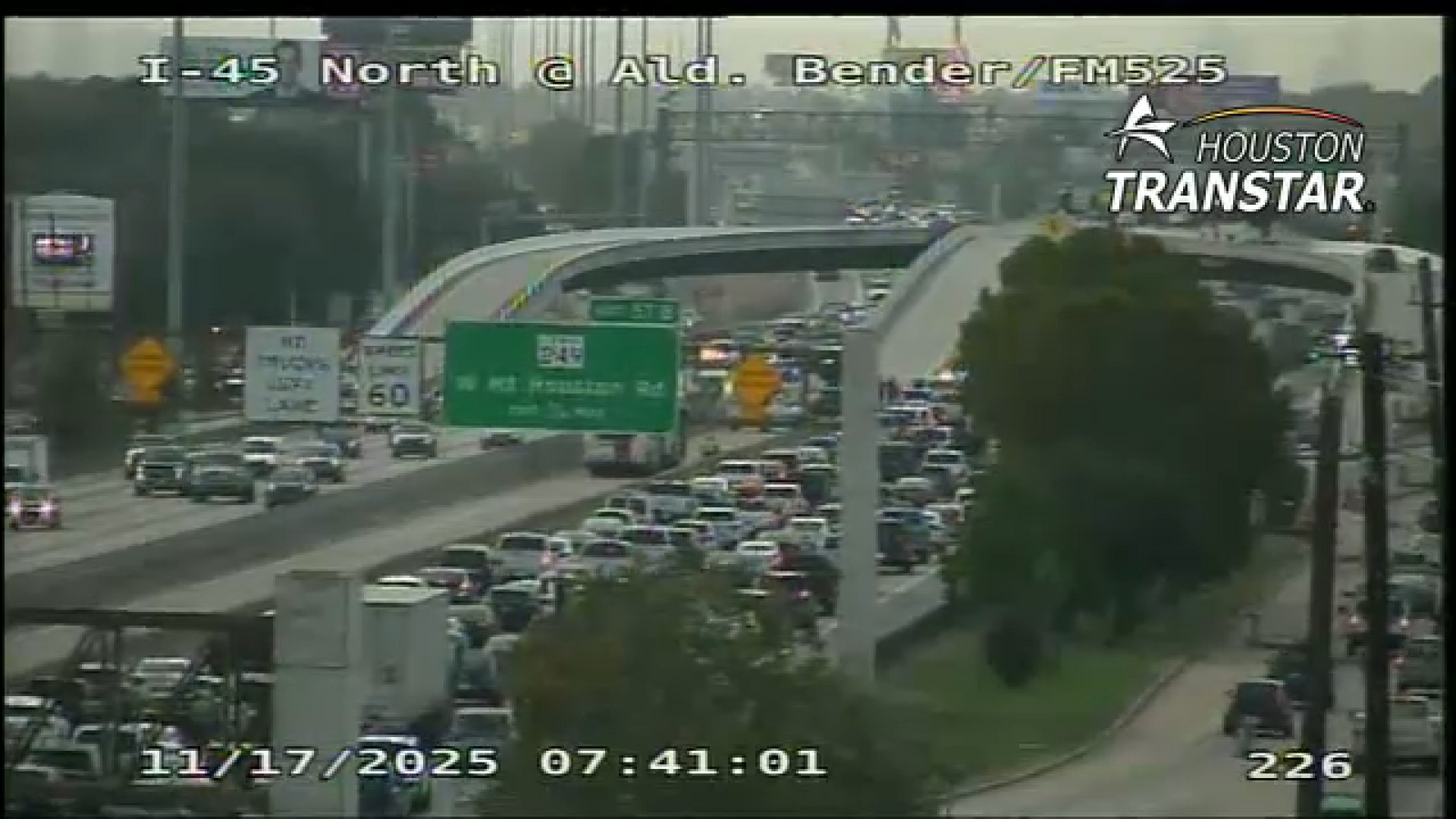 METRO bus hits and kills pedestrian on HOV lane along North Freeway near Parramatta and West ...