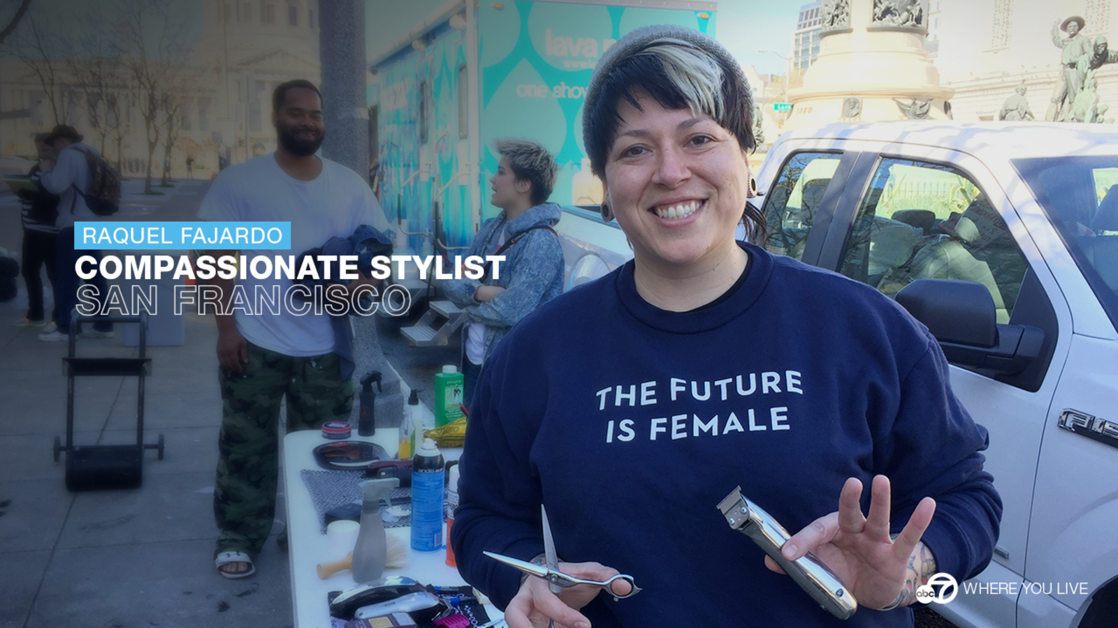 ABC7 Star: San Francisco barber Raquel Fajardo cuts hair, provides ...