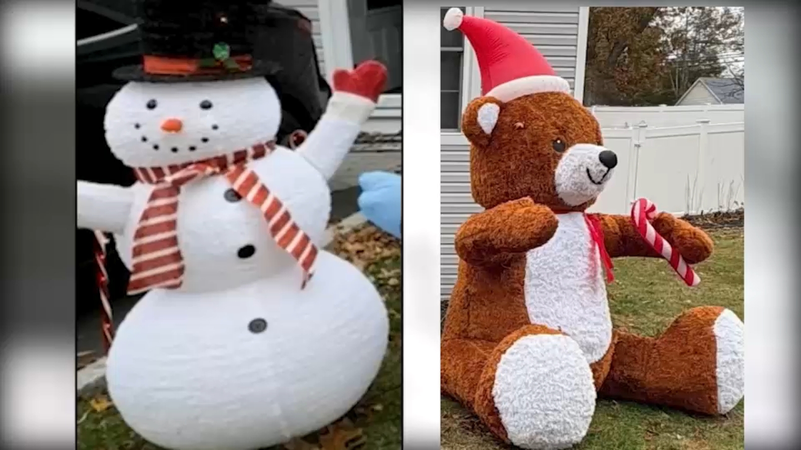 Police looking for thieves caught on camera taking family's inflatable ...
