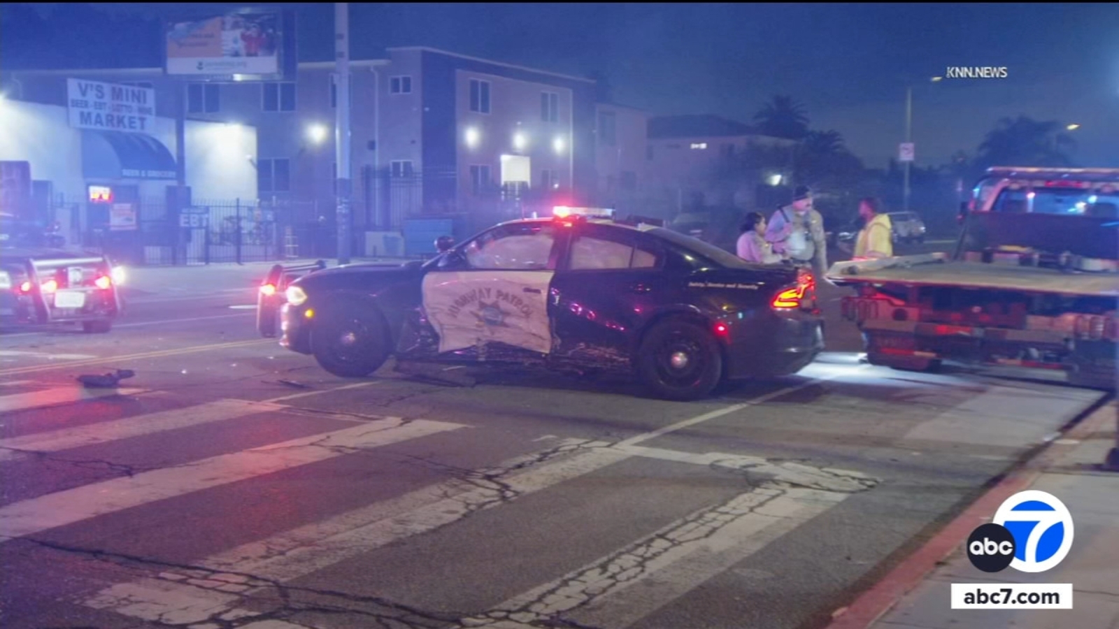 Search for suspect after CHP chase crash in South Los Angeles - ABC7 ...