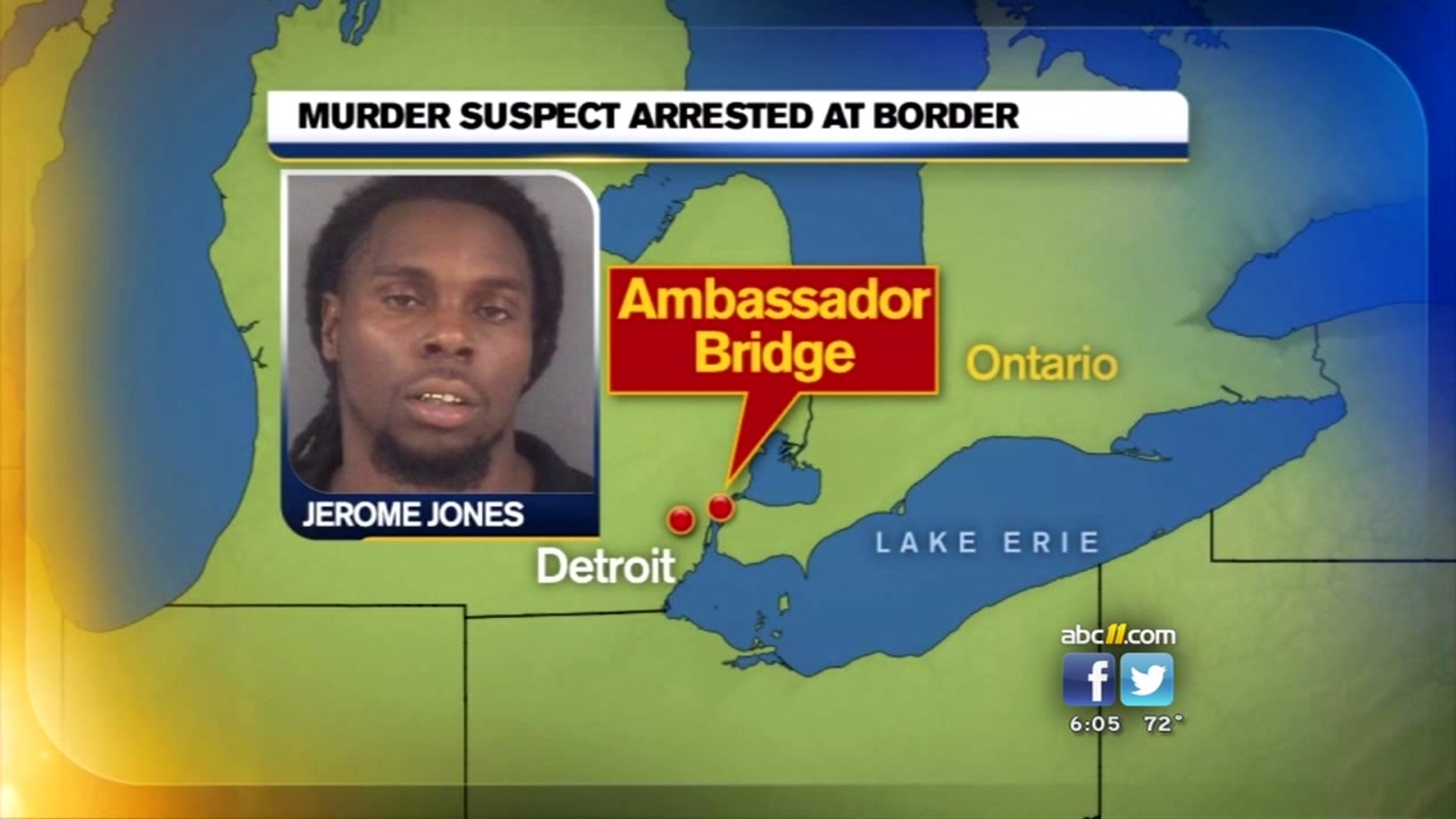 Armed And Dangerous Murder Suspect Arrested At Canadian Border