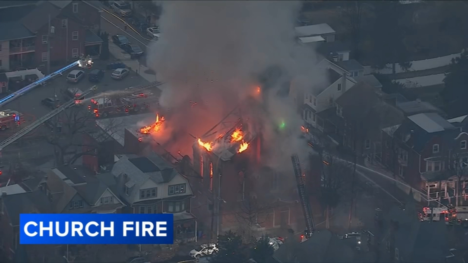 Some 250 firefighters battle 5-alarm fire at vacant church in Pottstown ...