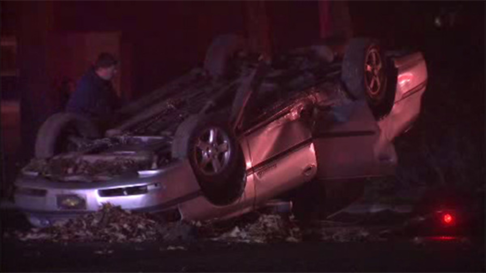 Vehicle Overturns After Driver Loses Control In Pennsauken 6abc