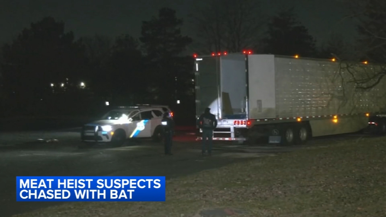 Truck driver chases masked meat theft suspects off with baseball bat in ...