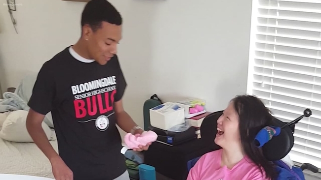 Attack survivor finally gets magical prom night 9 years later - ABC7 ...