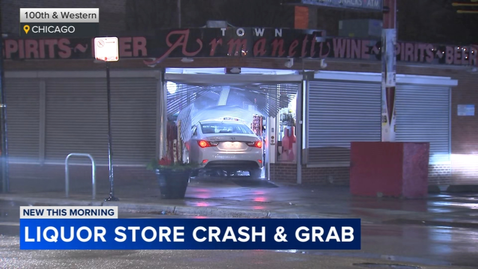 Burglars crash car into Armanetti Town Liquor Store on Western Avenue ...