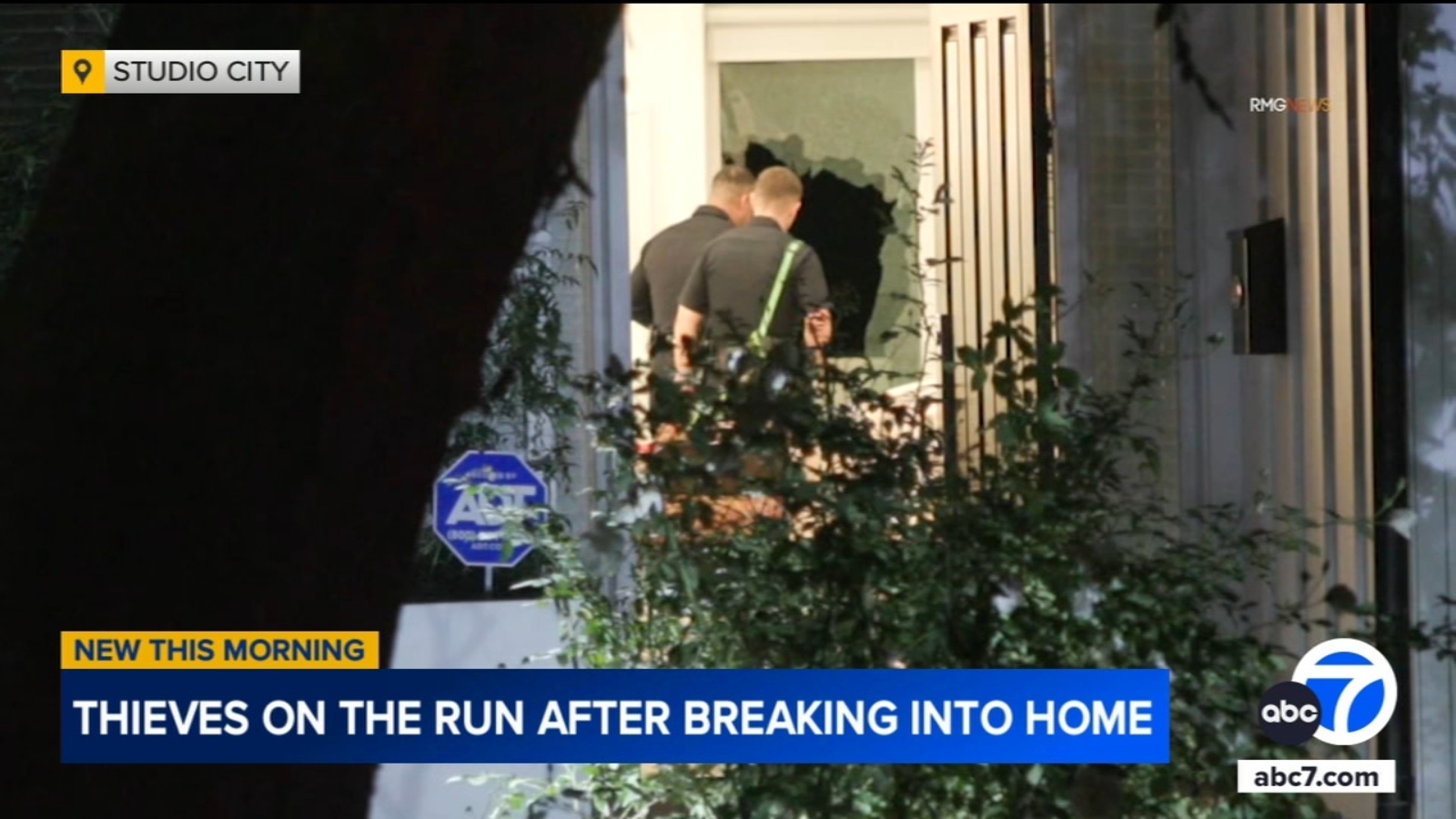 Thieves on the run after breaking into Studio City home - ABC7 Los Angeles